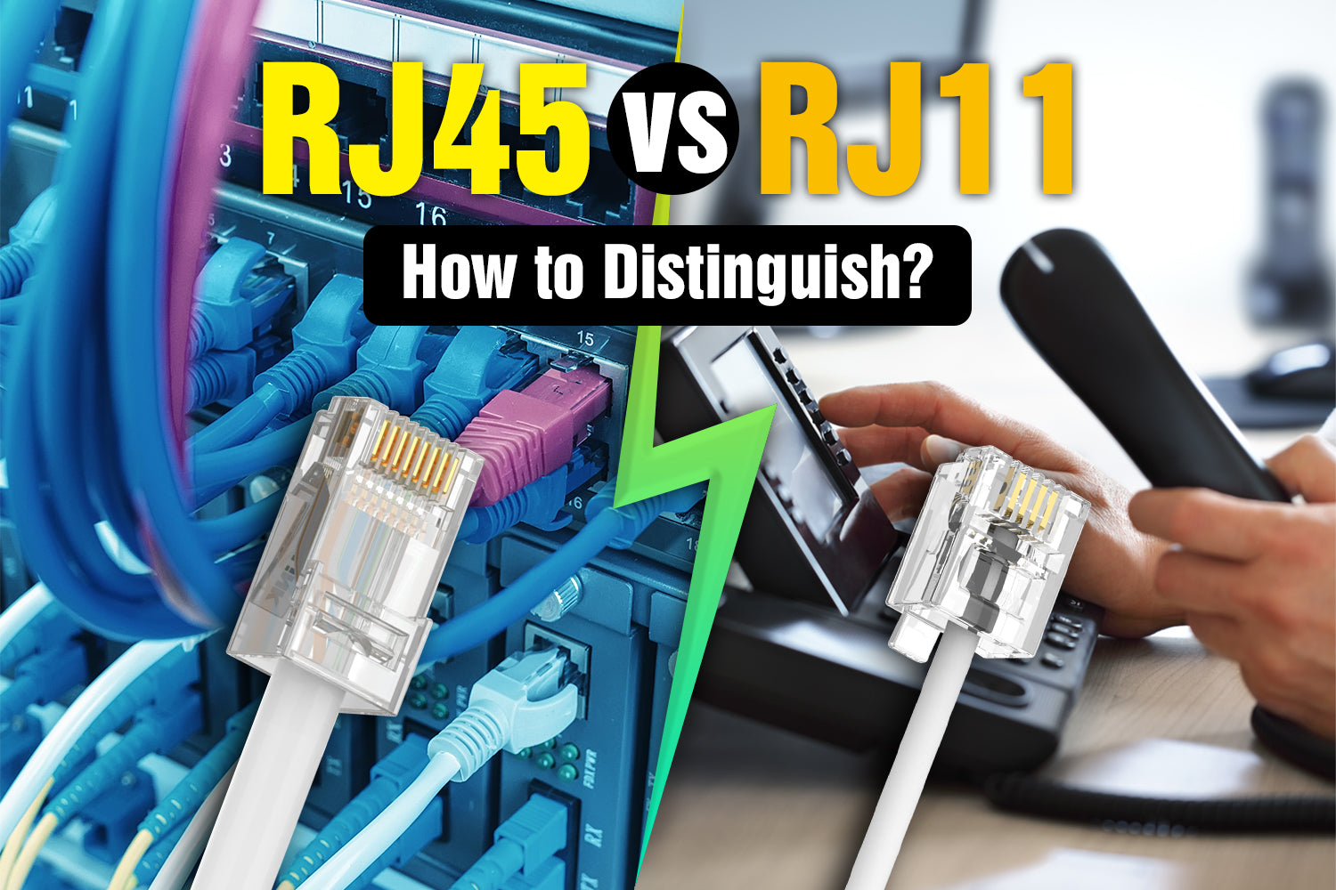 RJ45 vs. RJ11: Wie unterscheidet man? – VCELINK