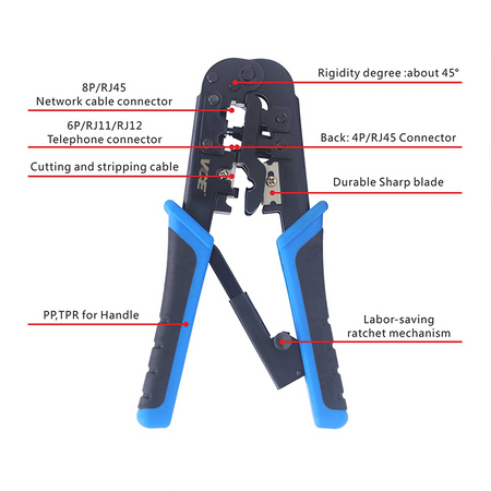 RJ45 Crimp Tool Kit VCELINK