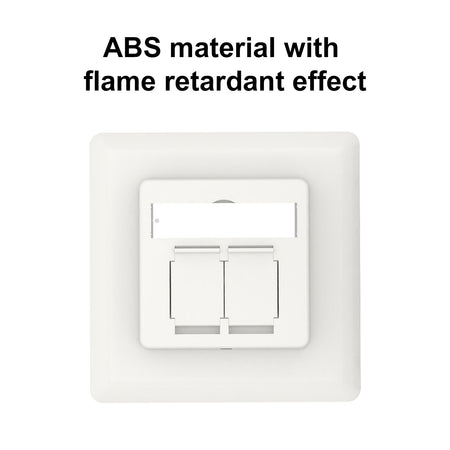 German Ethernet Faceplate With CAT6A Insert VCELINK