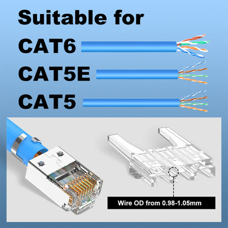Cat6 Shielded RJ45 Connectors Short Body VCELINK