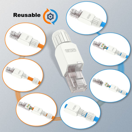 Cat6a RJ45 Toolless Connector VCELINK