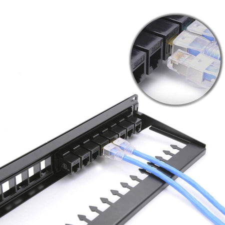Rack Mount Patch Panel with Keystone Coupler VCELINK