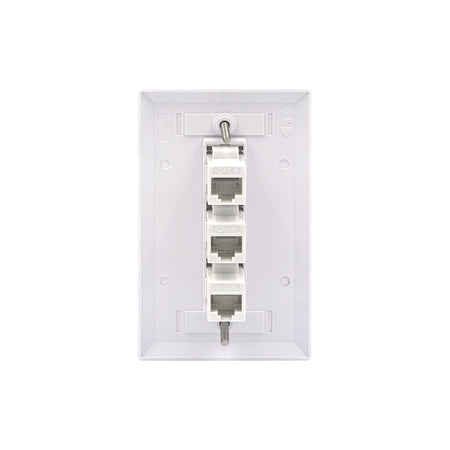 3 Ports Cat6 Wall Plate VCELINK
